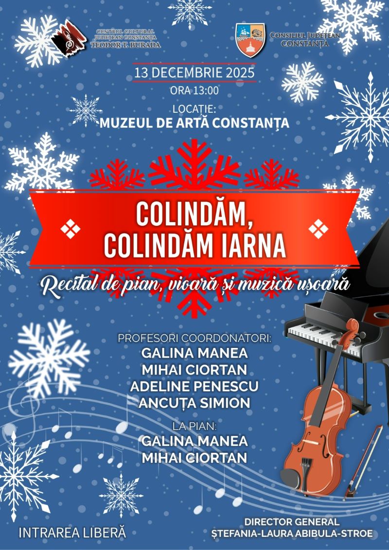 FOTO Centrul Cultural „Teodor T. Burada” aduce magia sărbătorilor prin spectacole și recitaluri ...